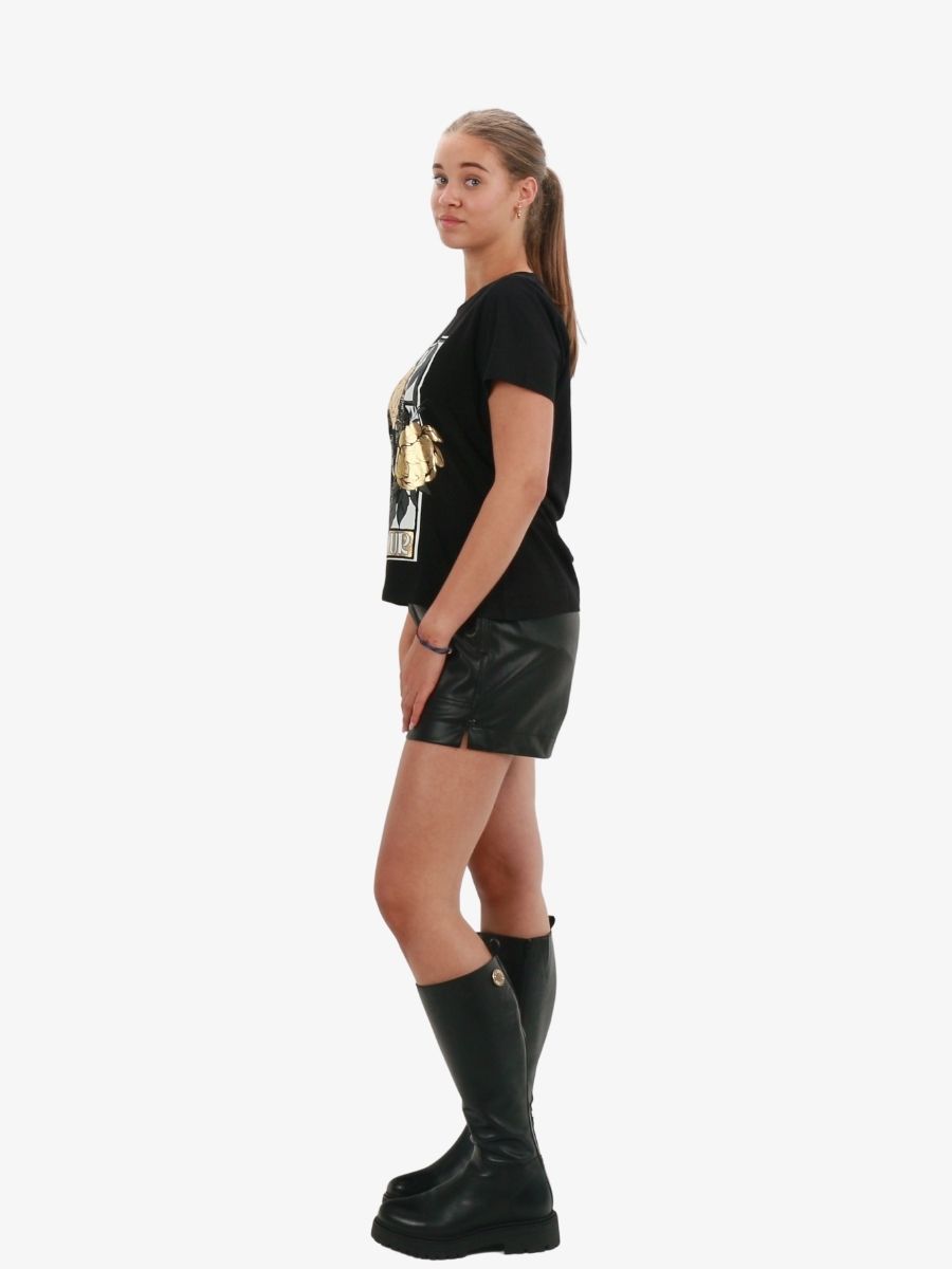 Nikkie By Nikkie Plessen Golden Rose T-Shirt Black - €31.00